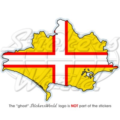 DORSET County Map-Flag England UK British Vinyl Sticker, Bumper Decal ...