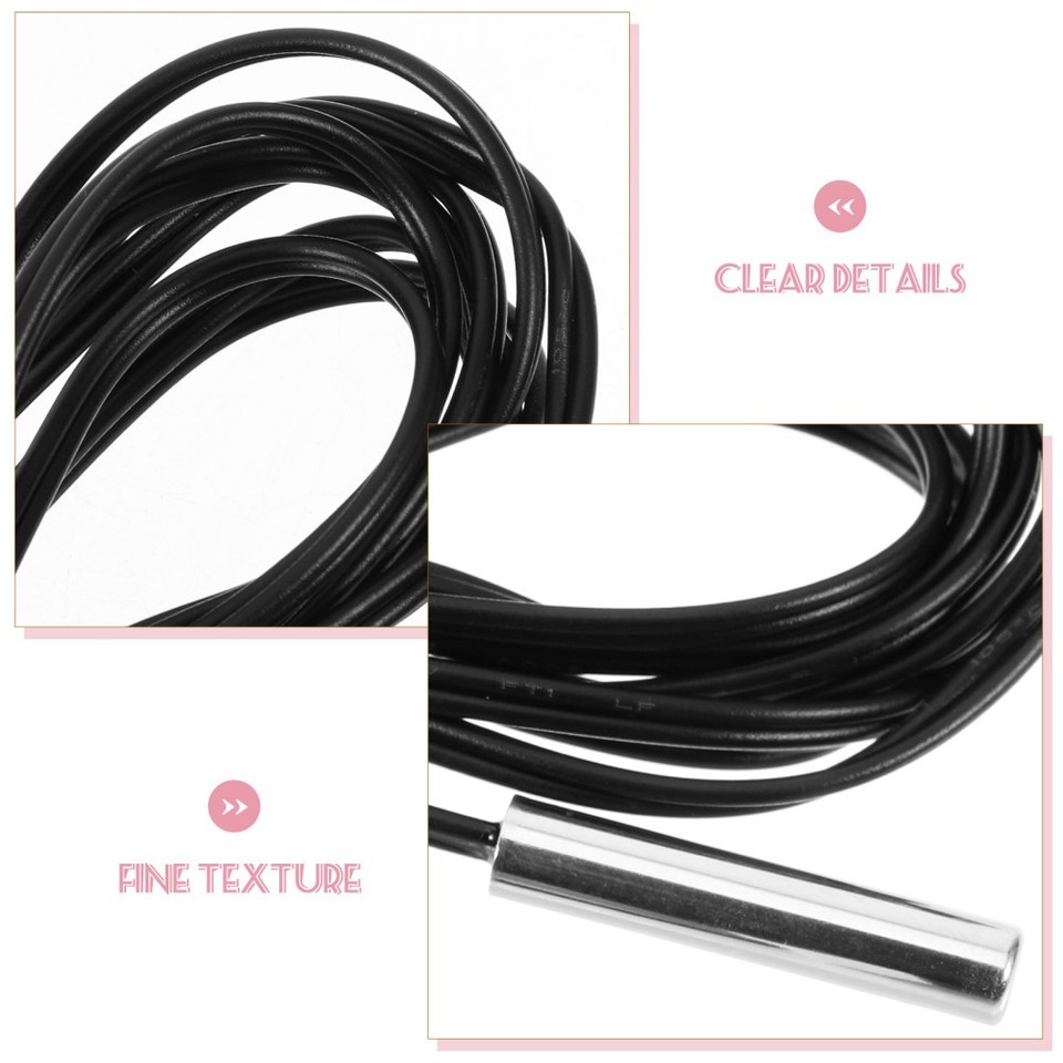 3 Pcs Temperature Sensor Thermistor Waterproof Probe Long Wire High ...