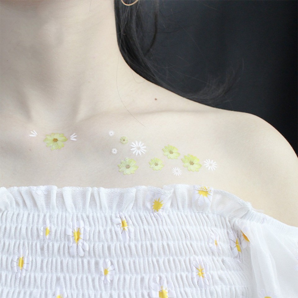 6pcs Daisy Face Stickers Makeup Stickers Waterproof Sweat-proof Small ...