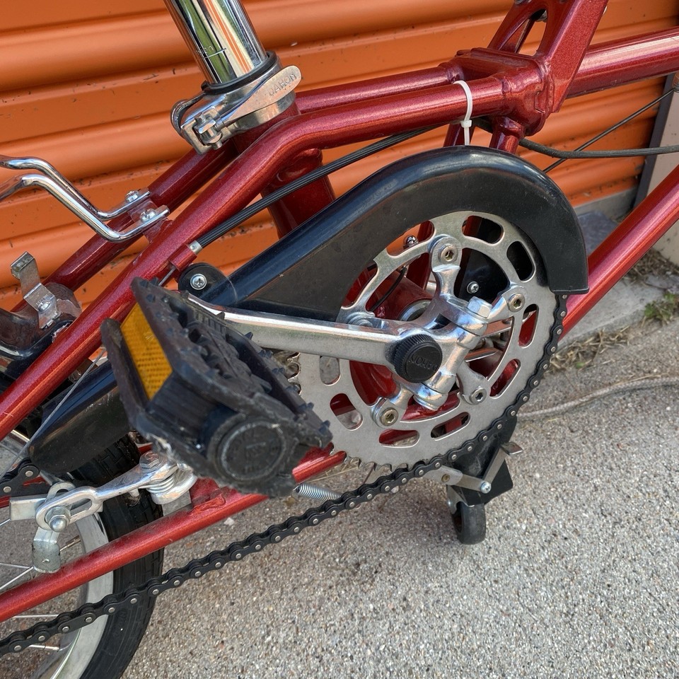 Dahon Classic 3 Speed Folding Bicycle 1980s Vintage Maroon Dark Red ...
