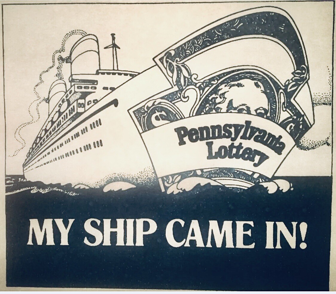 Original Vintage Pennsylvania Lottery My Ship Came In… - Gem