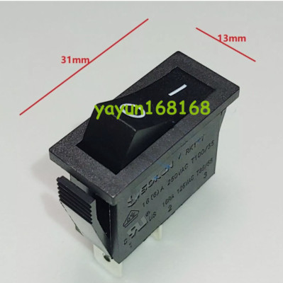 1x FOR SOKEN RK1-11 Rocker Switch 16A 125/250VAC T100/55 2 Pins 2 ...