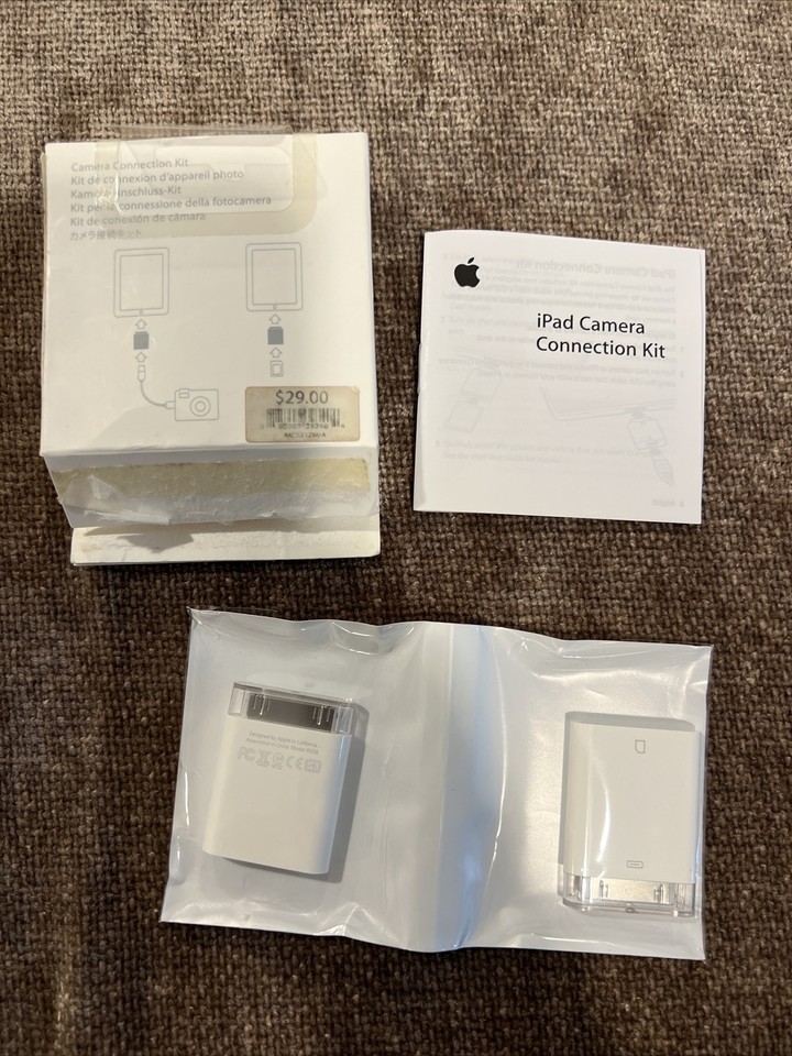 Original Genuine Apple iPad Camera Connection Kit MC531ZM/A Model A1362 ...