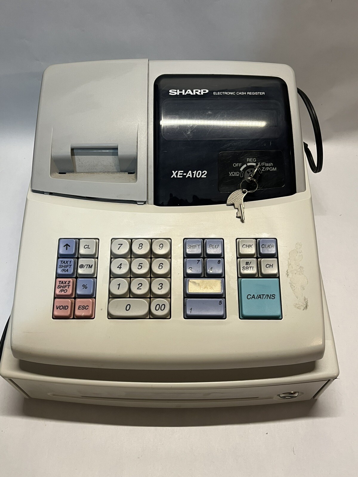 Sharp Cash Register XE-A102 Electronic Locking Drawer Keys TESTED ...