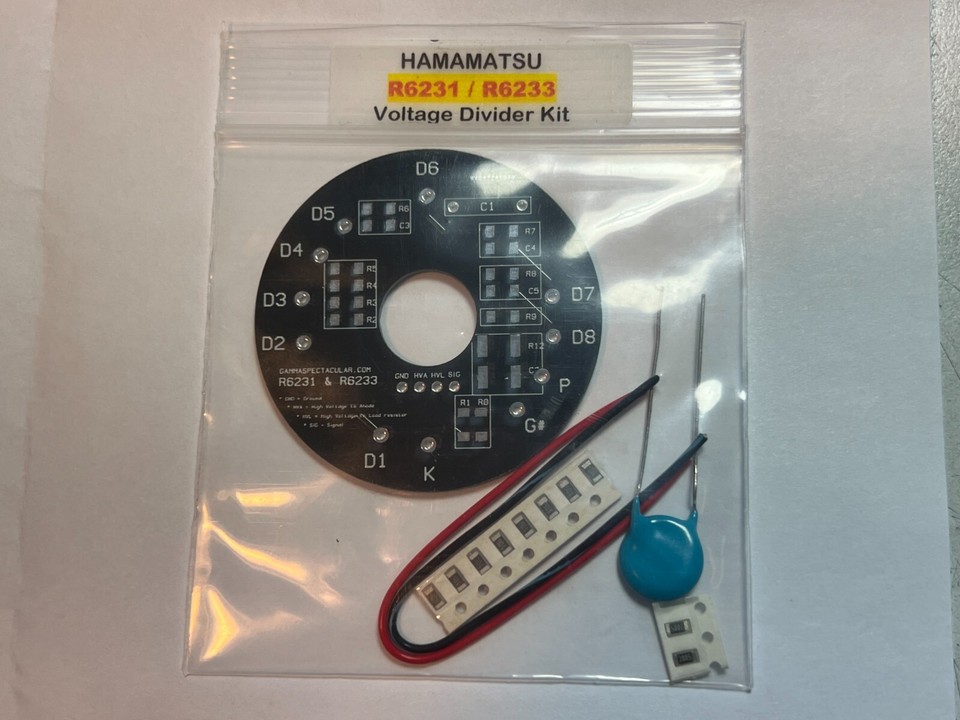 Hamamatsu R6233 R6231 R6232 PCB Voltage Divider KIT PMT Photomultiplier ...