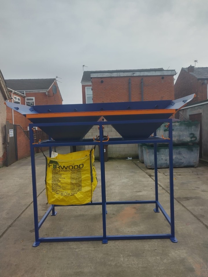 DOUBLE AGGREGATE SAND LOGS PLASTICS RECYCLING FARM BAGGING TWIN HOPPER ...