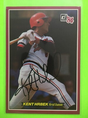 Kent Hrbek Autographed Baseball Card 3.5 x 5 Minnesota Twins Signed ...