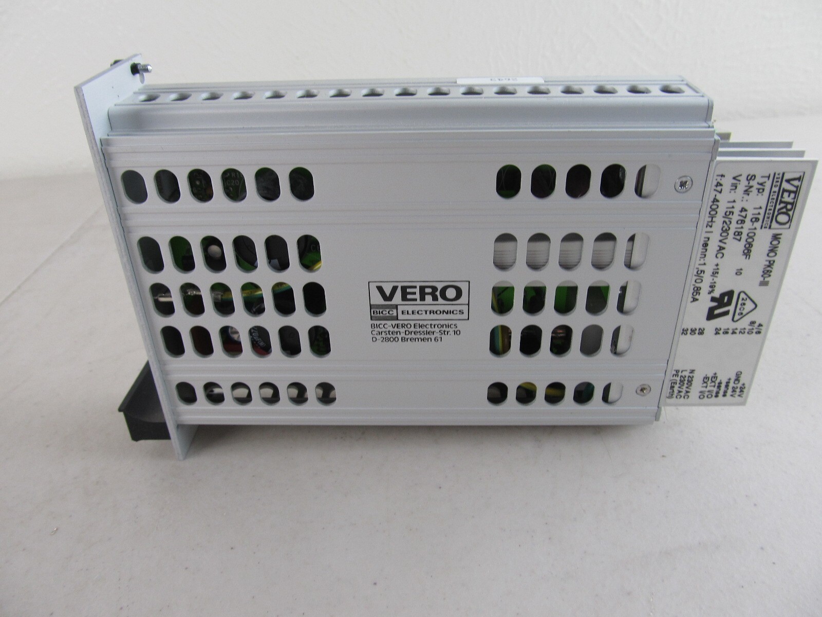 Vero Monovolt PK60-III 116-010066F Power Supply Module Card | eBay