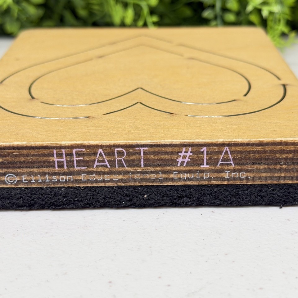 Heart #1A Valentines AccuCut Ellison Die cut stencil Cutting Dies 6"x5 ...