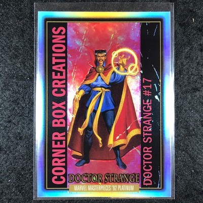 2024 Marvel Masterpieces '92 Platinum DOCTOR STRANGE Corner Box Rainbow ...