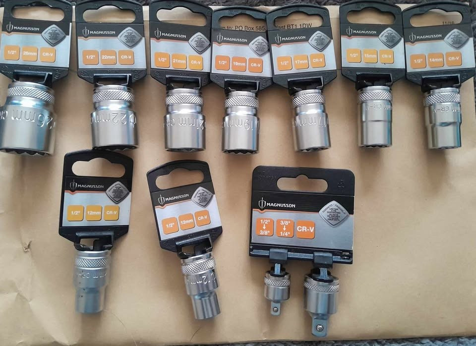 10x Magnusson Sockets And Adaptor Set | eBay UK