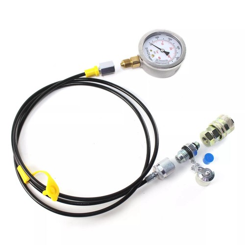 Hydraulic Pressure Gauge Kit For Jcb/Cat Excavator Pump Test Quick ...