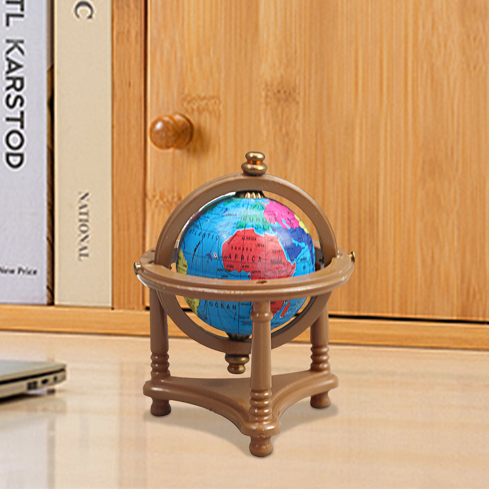 Miniature World Globe Realistic Gifts 1 12 Dollhouse Scene Layout Small ...