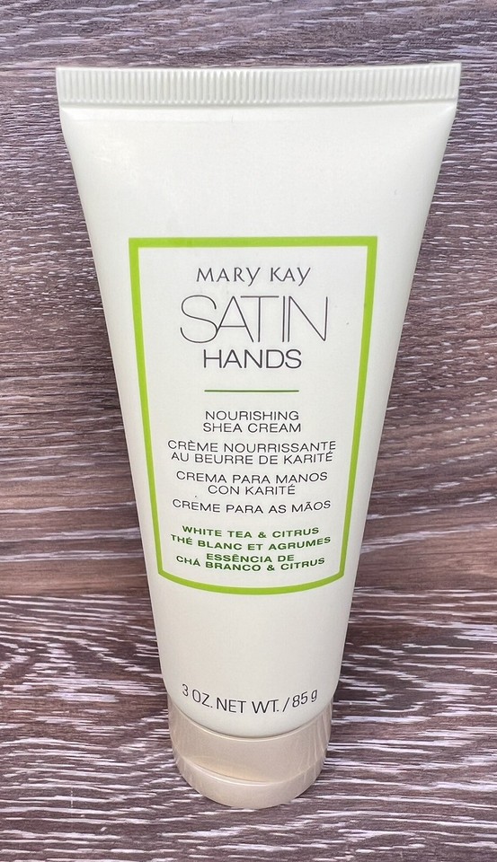 Mary Kay Satin Hands Pampering Set - Cream, Scrub, Softener White Tea ...