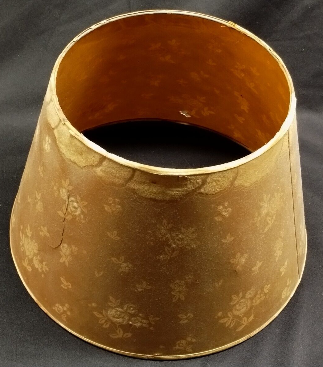 ALADDIN Lamp Parchment Shade::AS/IS Needs some TLC::14" x 9" | eBay