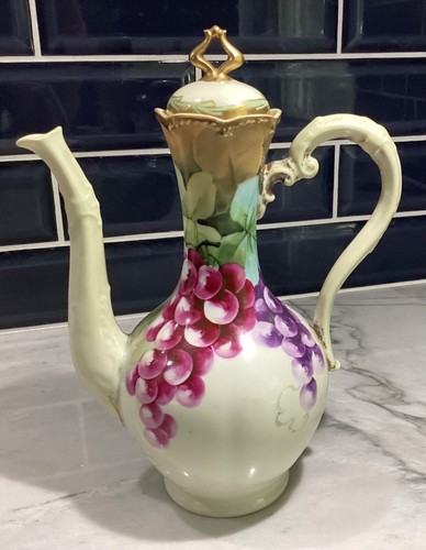 ANTIQUE HAND PAINTED VIENNA AUSTRIA TEA POT 10” Signed | eBay