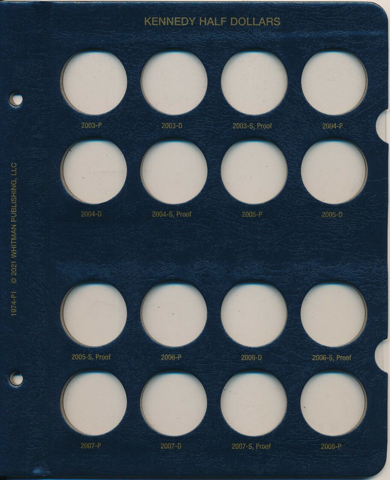 Whitman US Kennedy Half Dollar Coin Album Starting 2003 #5045 | eBay