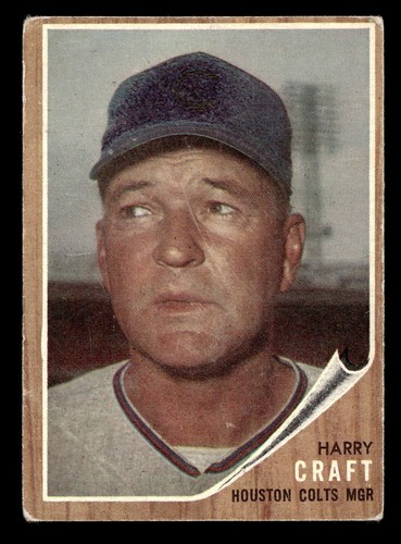 Harry Craft 1962 Topps #12 Houston Colt .45s Pr-Fr | eBay