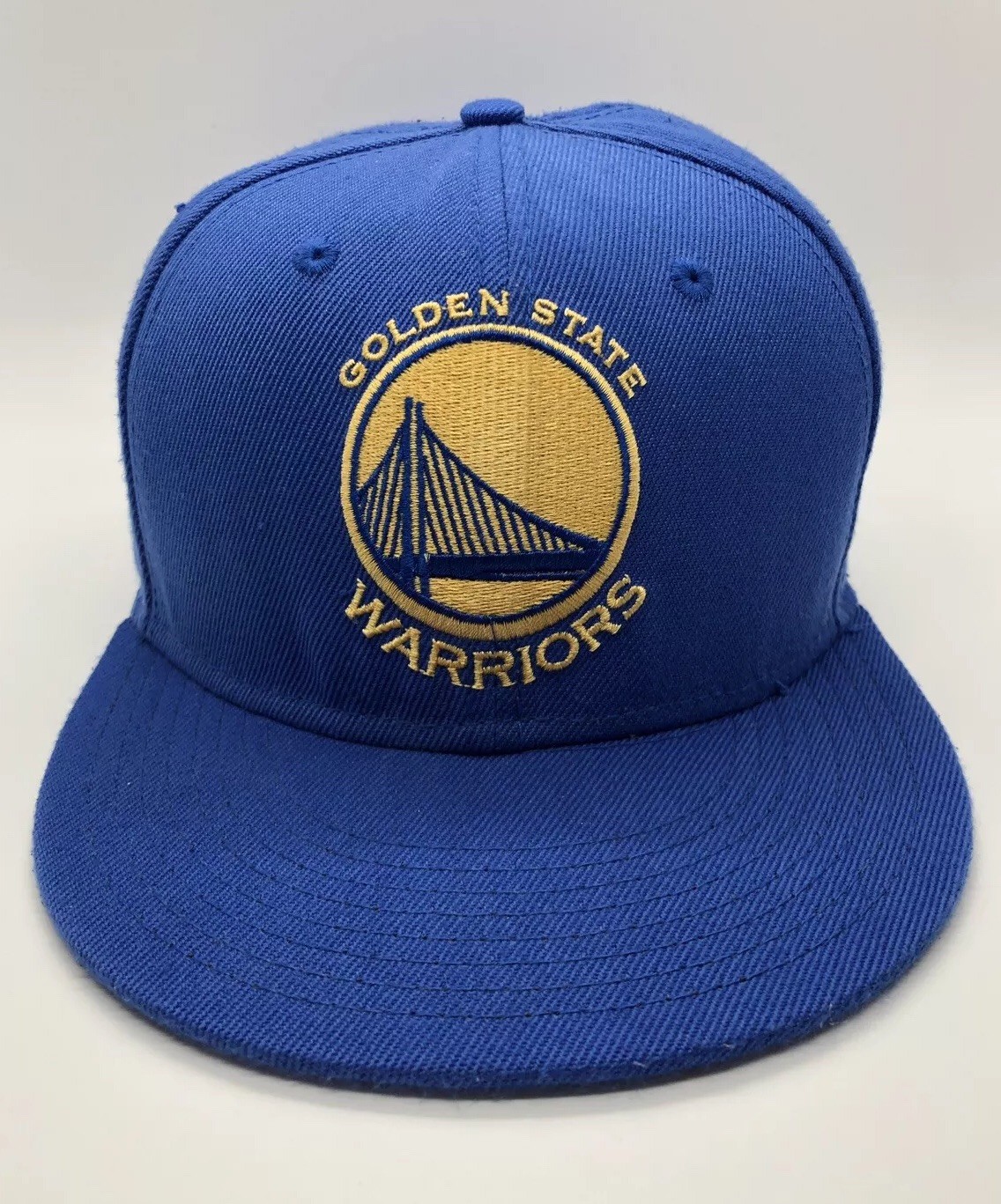 NBA Golden State Warriors Cap Hat Adult Snapback Blue Poly Wool | eBay