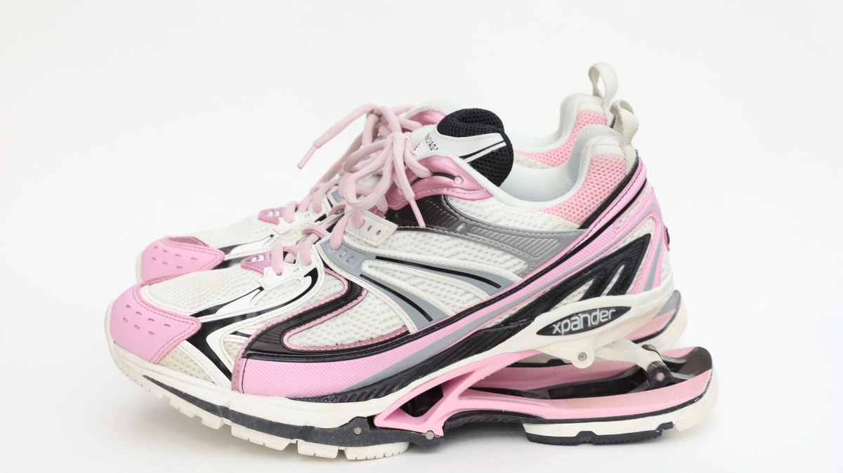 Balenciaga X-Pander Pink White Womens Mesh & Nylon Sneakers Balenciaga X-Pander Pink White Womens Mesh & Nylon Sneakers