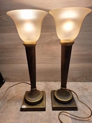 A Pair Of Art Deco Style Vintage Lamps | eBay UK