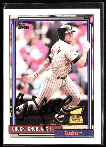 Chuck Knoblauch 1992 Topps In Person Auto Auto #23 Minnesota Twins | eBay