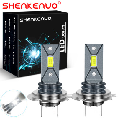 FOR Fiesta MK7 08-17 H7 6000K LED HEADLIGHT Hi/Low Beam Kits Bulbs ...
