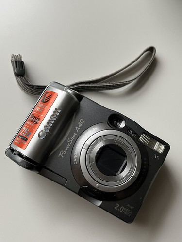 Canon+PowerShot+A40+2.0MP+Digital+Camera+-+Metallic+grey for sale ...