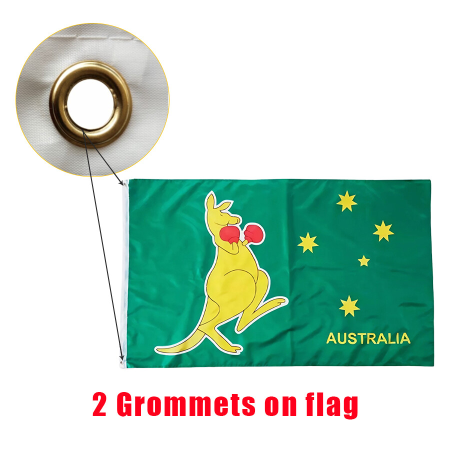 Large Boxing Kangaroo Flag Heavy Duty Outdoor Australian National ...