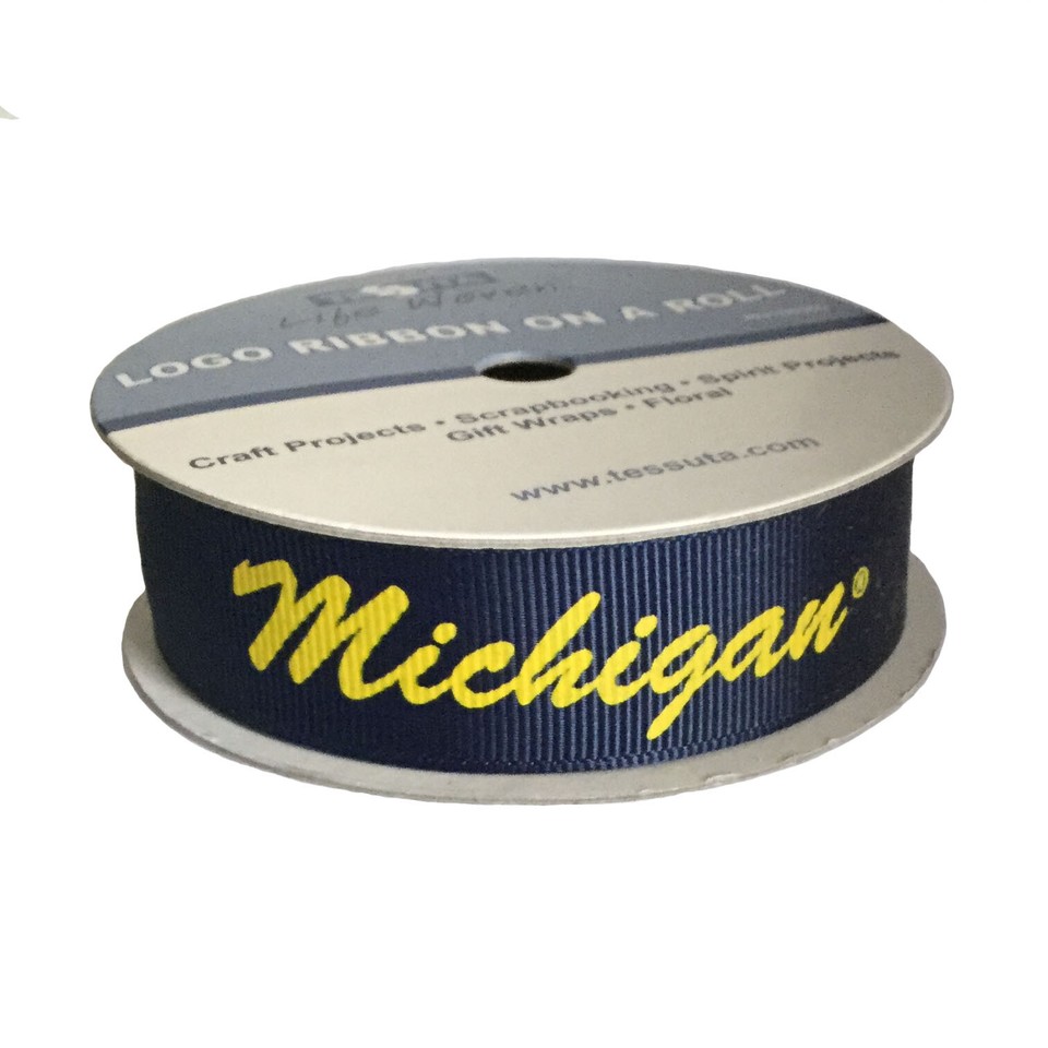 7/8" College Ribbon Collegiate Ribbon University Sports Grosgrain ...