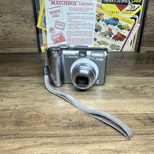 Canon PowerShot A620 7.1MP Digital Camera - Silver Tested & Working ...