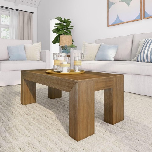 Plank+Beam Coffee Table 40" for Living Room Mini Center Tables Small ...