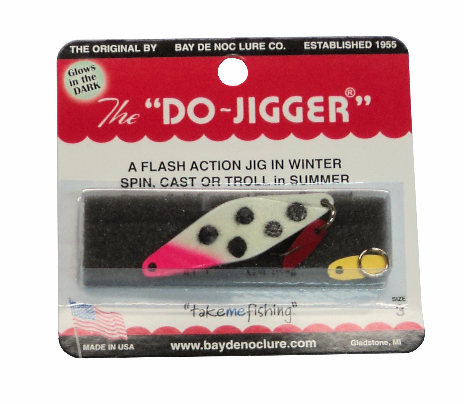 Do-Jigger Size 3 TWO Packs Custom Painted Glow Wonderbread Made in USA ...