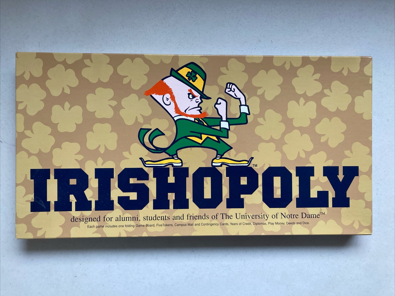 IRISHOPOLY MONOPOLY GAME NOTRE DAME FIGHTING IRISH University Complete ...