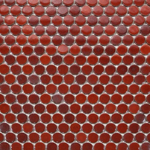 Vintage Red Penny Round Mosaic Tile For Wall & Floor | eBay