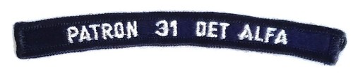 Military Uniform UIM UIC Rocker Arm Patch USN Navy PATRON 31 DET ALPHA ...