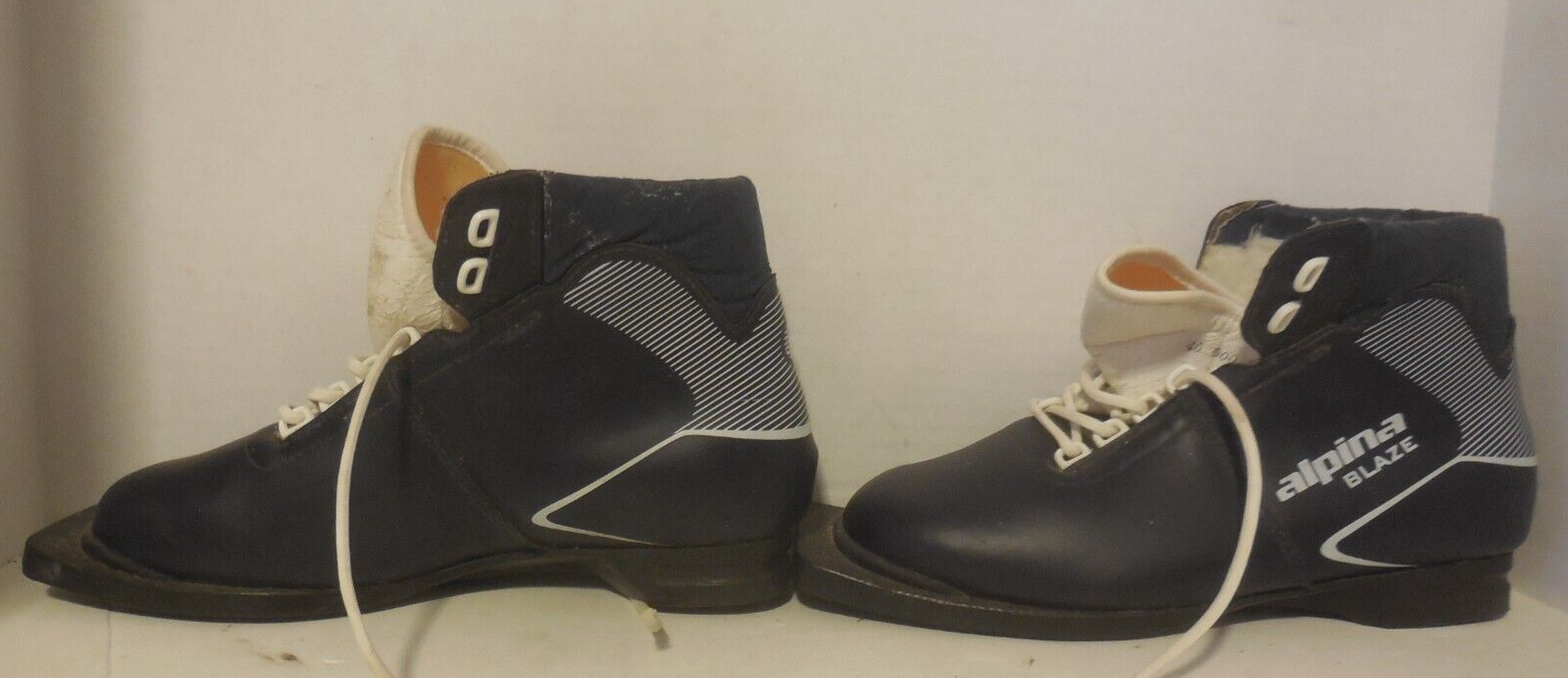 Alpina Blaze 3 Pin Cross Country Ski BOOTS Blue Men's Shoe Size 41 US 8 ...
