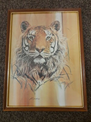 Phil Prentice Tiger Painting (A4 Size ) | eBay