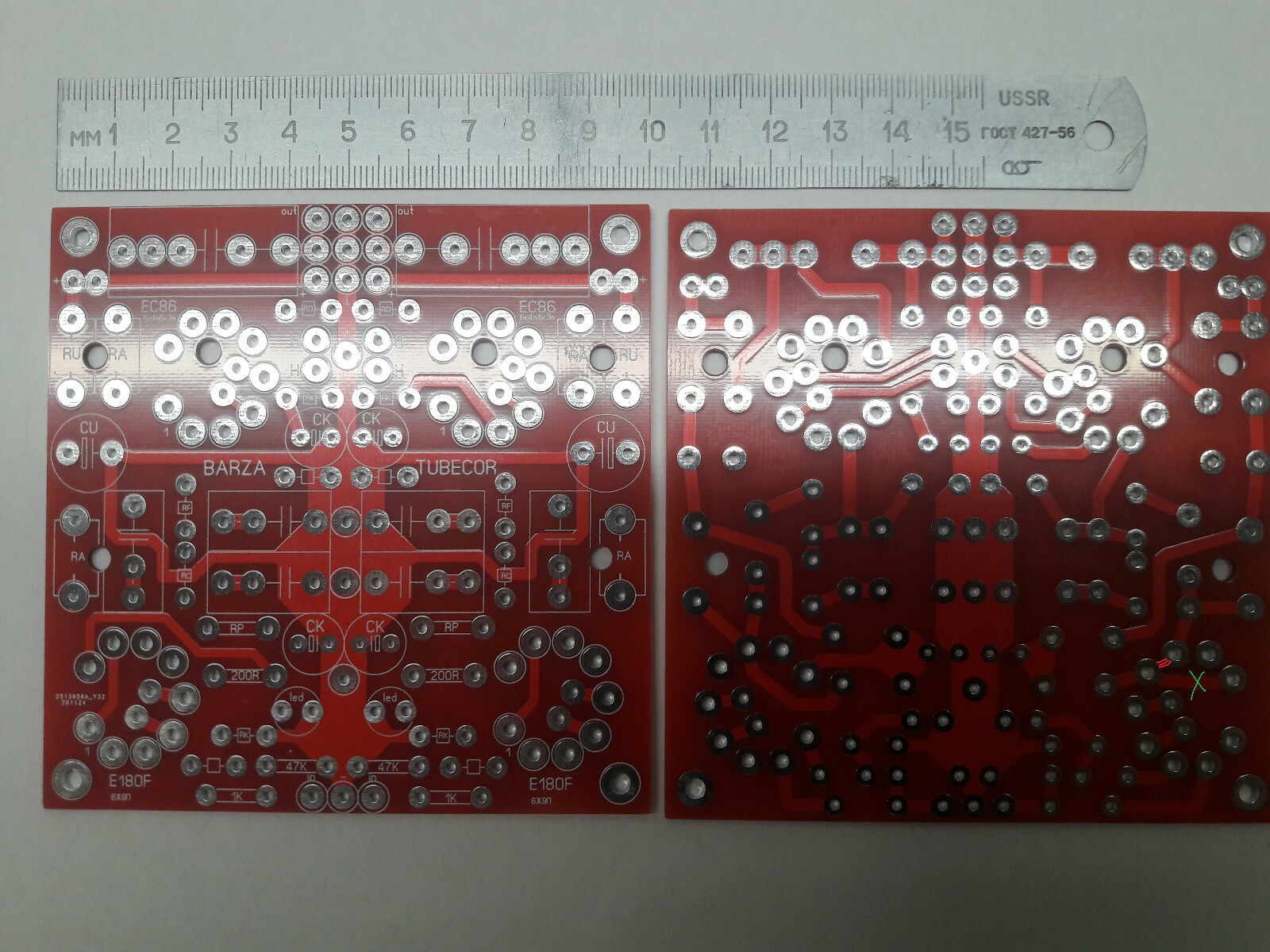 Tube RIAA MM phono preamplifier "tubeCOR" e180f/6j9p and ec86/6s4p ...