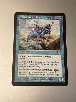 Mischievous Quanar 42/143 Blue Rare Creature Scourge Magic The ...