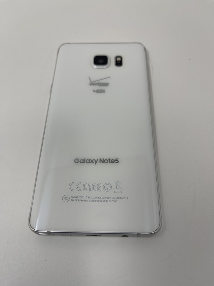 Samsung Galaxy Note 5 Verizon 32GB SM-N920V White Pearl DEFECTIVE | eBay