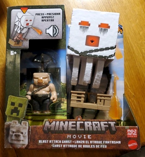 Minecraft Blast Attack Ghast Action Figure Set with Lights, Sounds ...
