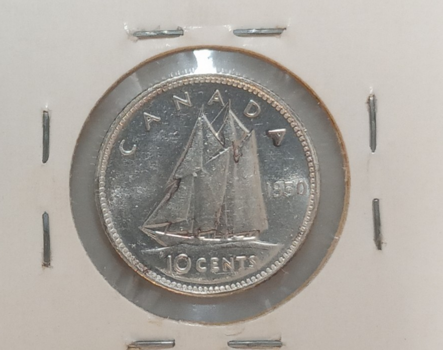1950 Canada 10 Cent George VI Silver Dime Canadian Ten Cents Coin | eBay