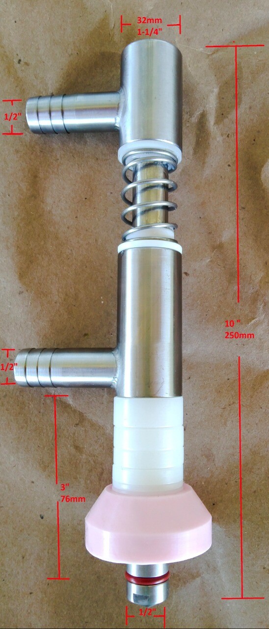 Overflow fill nozzles 1/2 inch - stainless steel - food safe | eBay