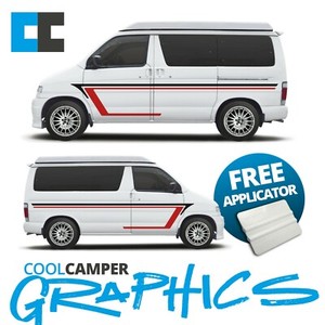 MAZDA BONGO CAMPER VAN SIDE STRIPES SPORT RACE RACING GRAPHICS DECAL ...