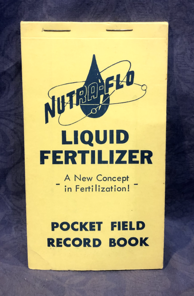 Nutra-Flo Liquid Fertilizer Pocket Field Record Book | eBay