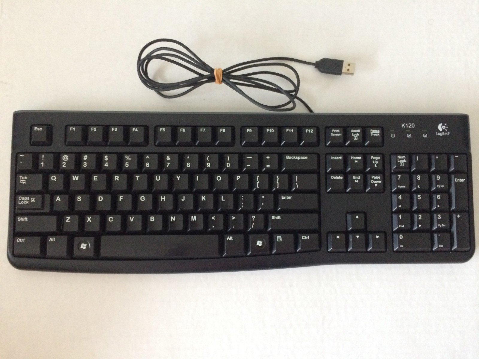 Logitech K120 Black USB Keyboard - Model Y-U0009 - Working | eBay