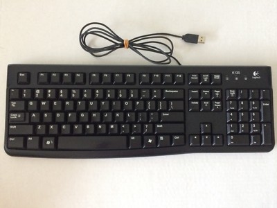Logitech K120 Black USB Keyboard - Model Y-U0009 - Working | eBay