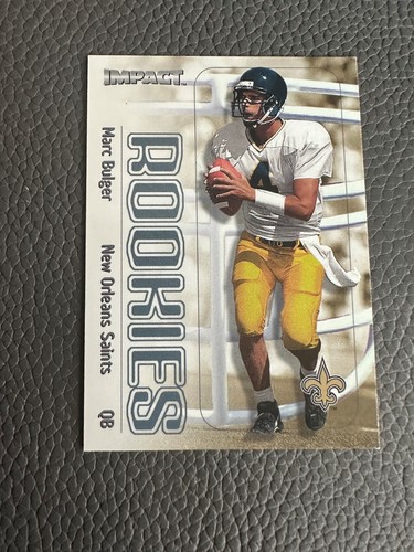 2000 Impact Rookie RC #198 Marc Bulger New Orleans Saints Football Card ...