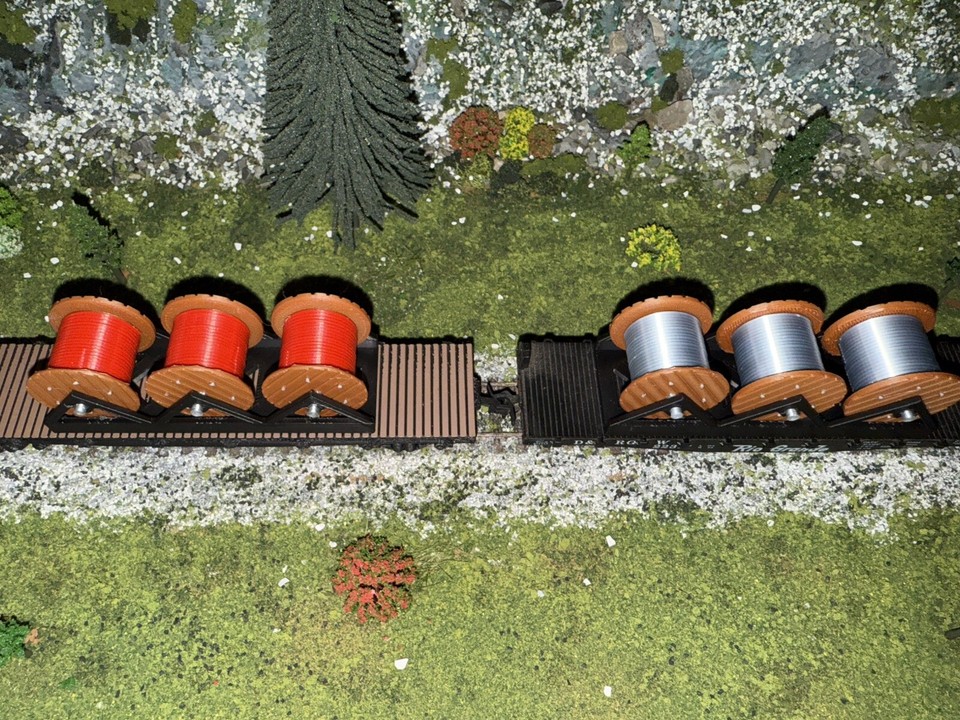 4pk- 1:87 HO Scale Multicolor Wire Spool Load/Decor | eBay